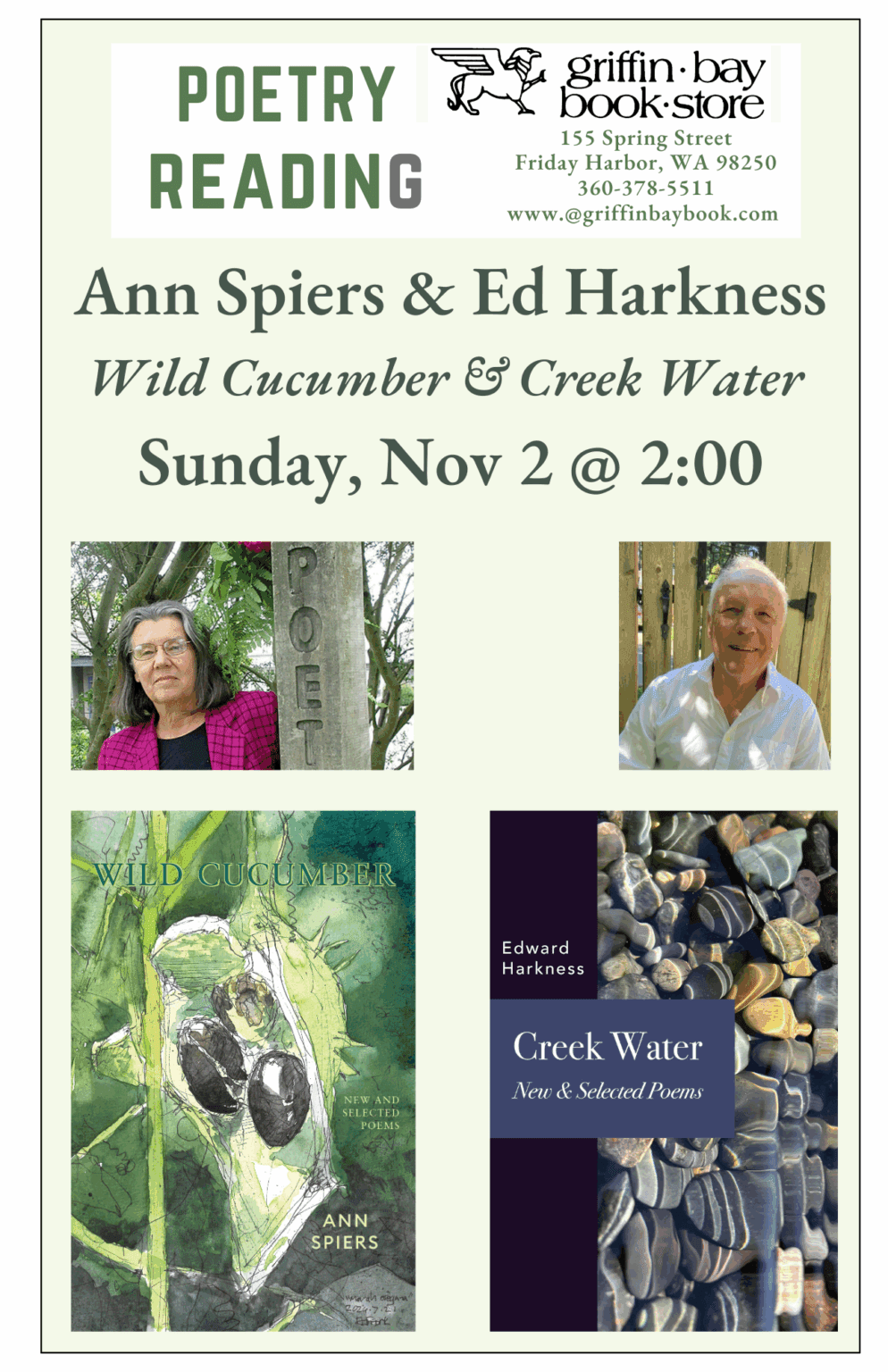 Poetry Reading with Ann Spiers and Ed Harkness - San Juan Island ...